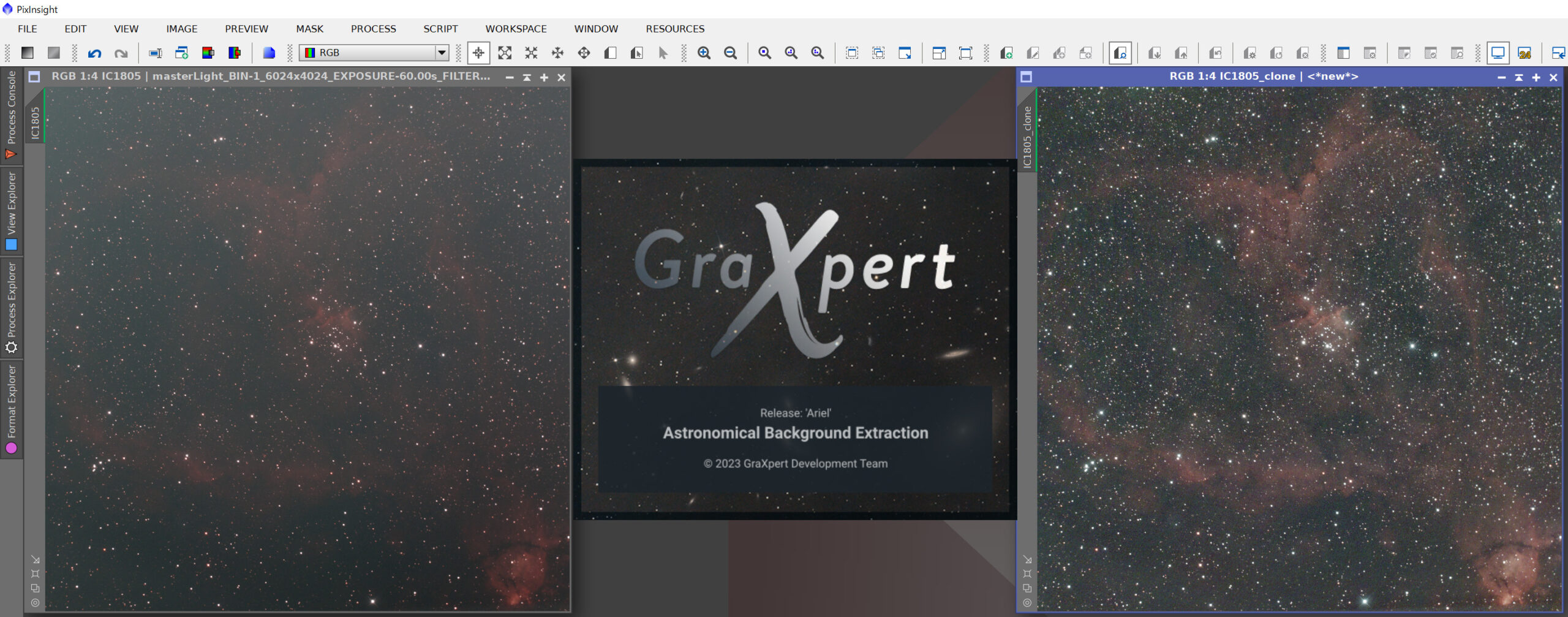 光害地での撮影データを完璧に補正するGraXpert/Pixinsight - DEEP SKY STUDIO
